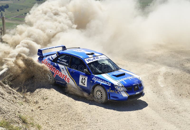 A Subaru Impreza on race editorial stock photo. Image of autocross ...