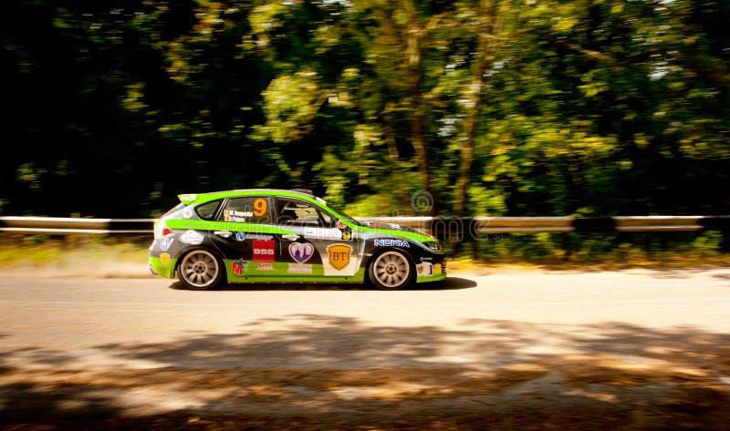 Subaru impreza rally car editorial photography. Image of vehicle - 27428747