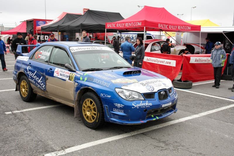 Subaru Impreza WRC in Pit Stop Editorial Photography - Image of road ...