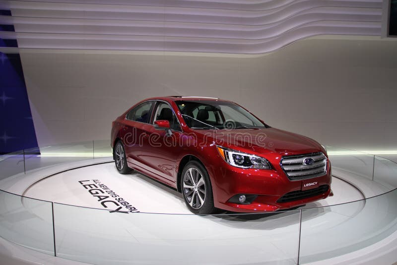 Subaru Legacy 2015 editorial photo. Image of auto, show - 51166096