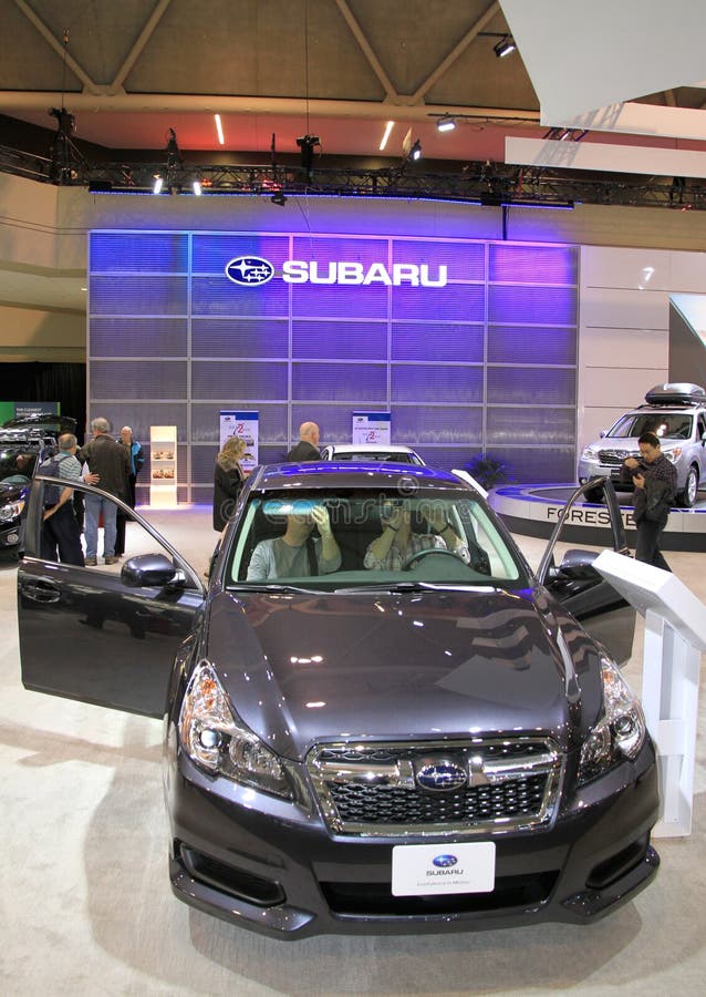 Subaru Sign and New Model editorial image. Image of auto - 29608125