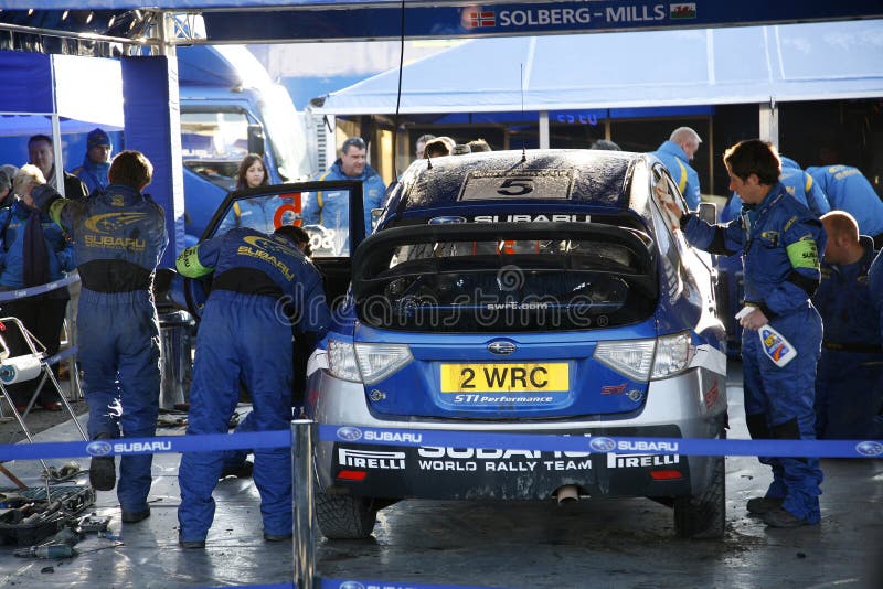 Subaru World Rally Team Garage Editorial Image - Image of britain ...