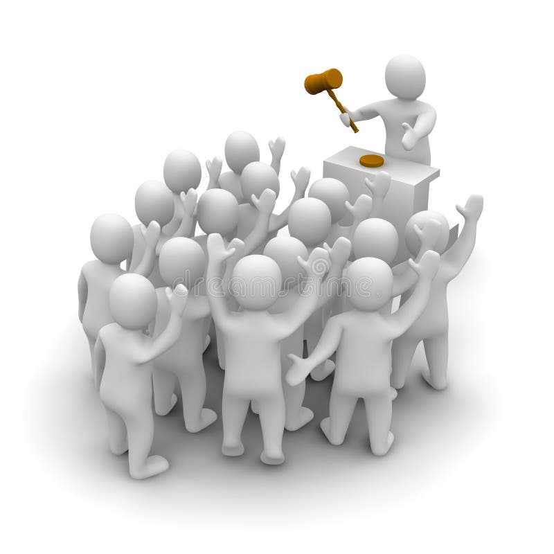 Subasta stock de ilustración. Ilustración de hombre, persona - 16827961