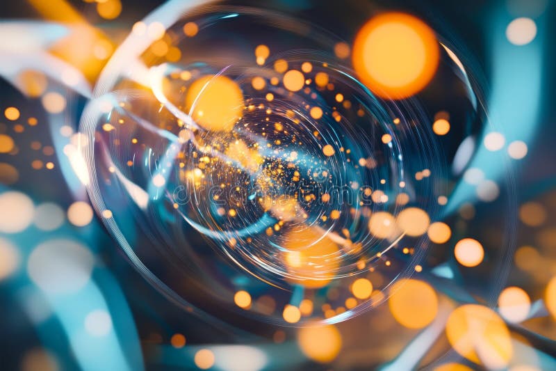 Subatomic Particles Colliding in High Energy Circular Field Generating ...