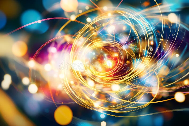 Subatomic Particles Colliding in High Energy Circular Field Generating ...