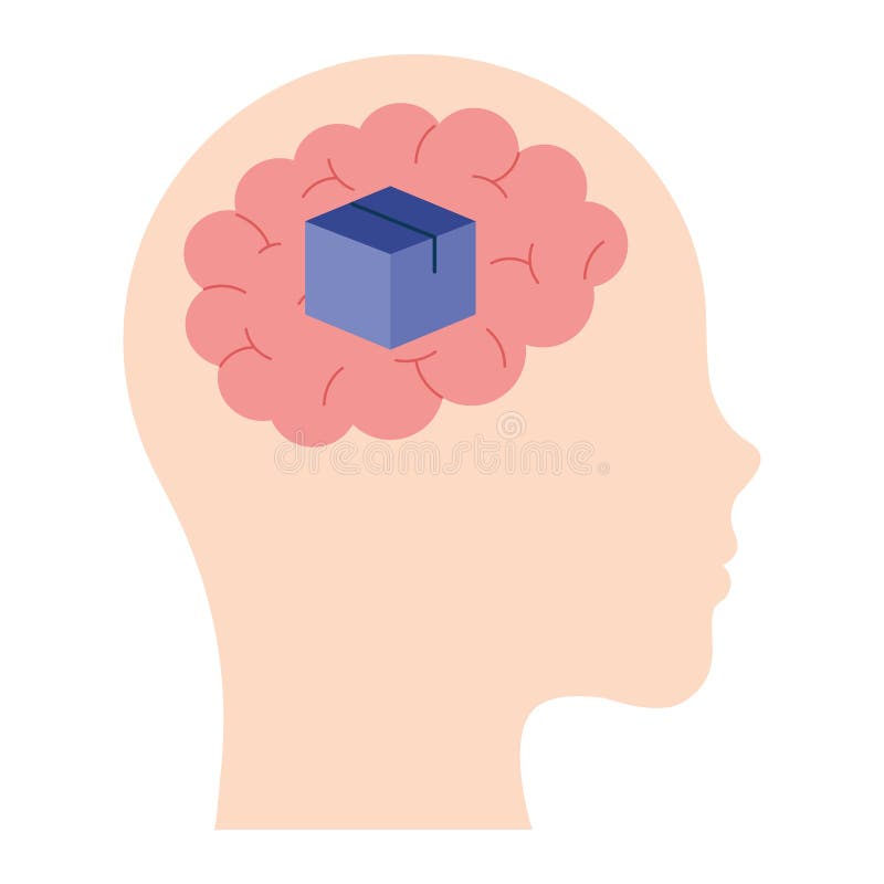 Subconscious Mind Box stock illustration. Illustration of thinking ...