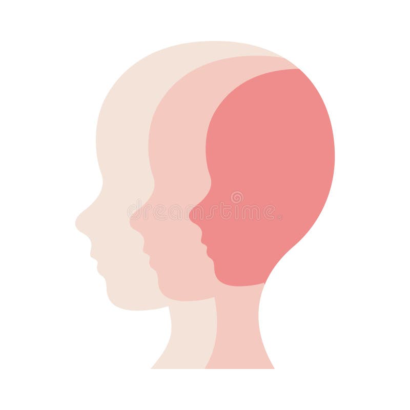 Subconscious Mind Layers stock vector. Illustration of isolated - 365467629