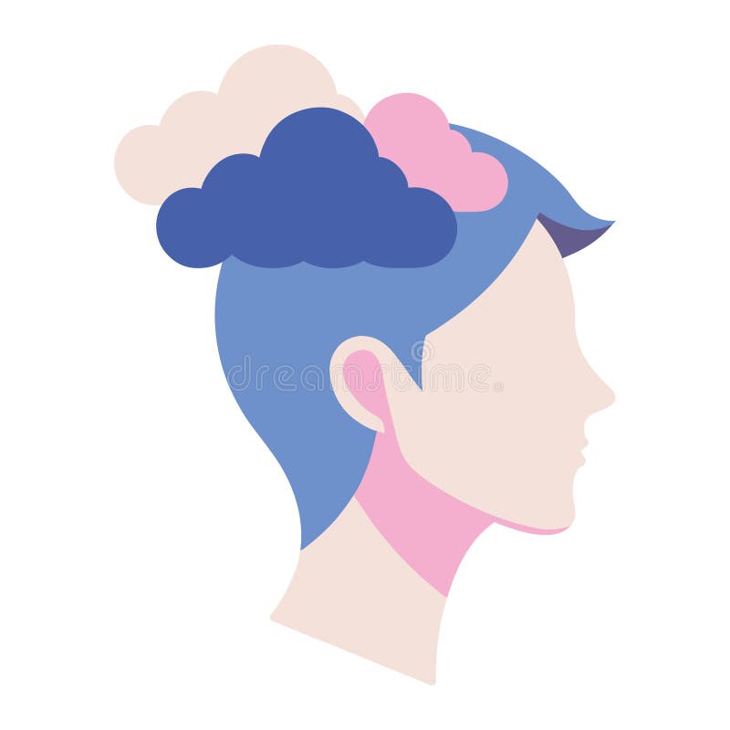 Subconscious Mind Thought stock illustration. Illustration of vector ...