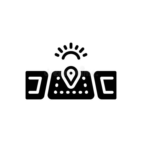 Black Solid Icon for Subdivision, Branch and Subsection Stock ...