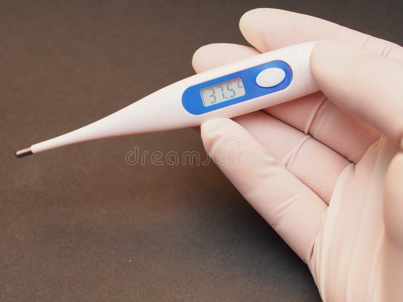 The Thermometer Shows the Normal Body Temperature. 36.7 Degrees Celsius ...