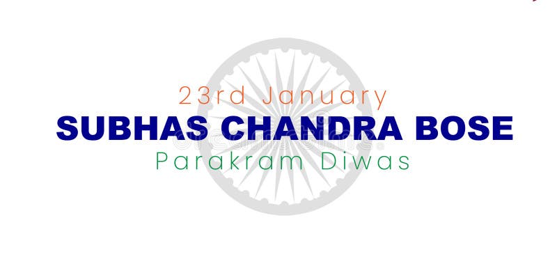 Subhash Chandra Bose Jayanti Banner Design Stock Illustration ...