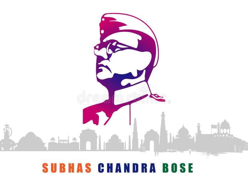Subhash Chandra Bose Jayanti Banner Design Stock Illustration ...