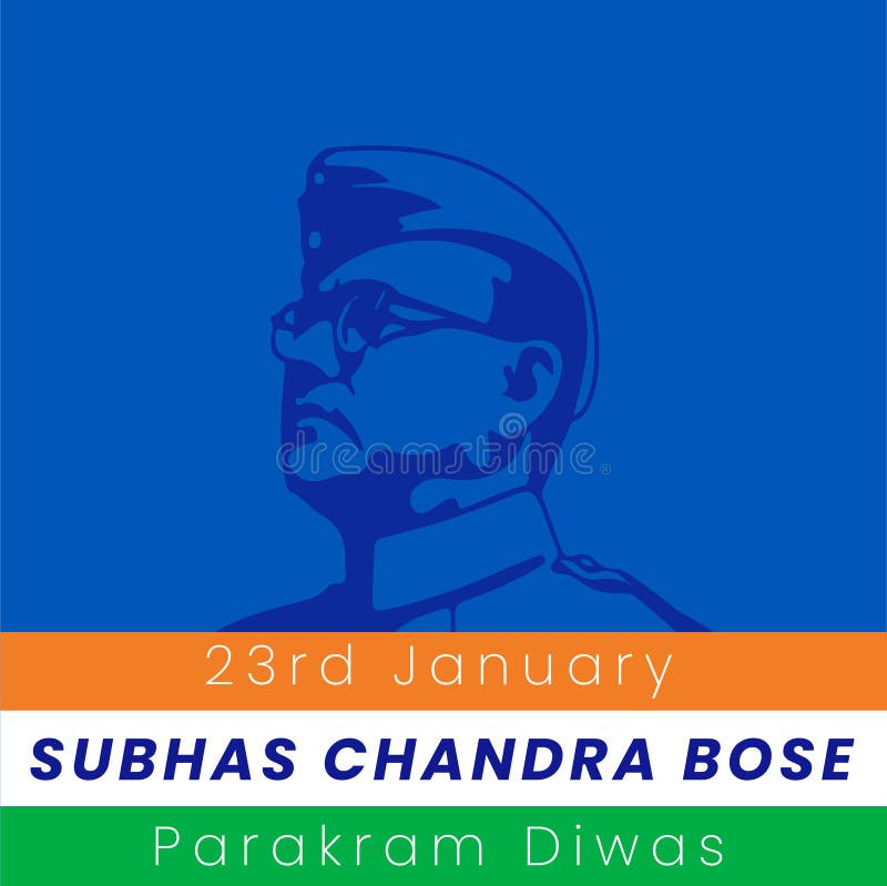 Subhash Chandra Bose Jayanti Banner Design Stock Illustration ...
