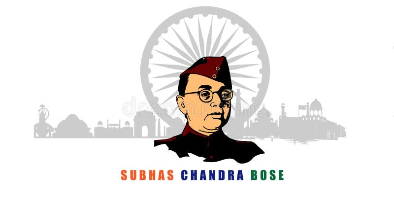 Subhash Chandra Bose Jayanti Banner Design Stock Illustration ...