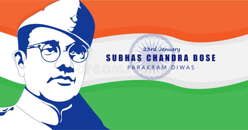 Subhash Chandra Bose Jayanti Banner Design Stock Illustration ...