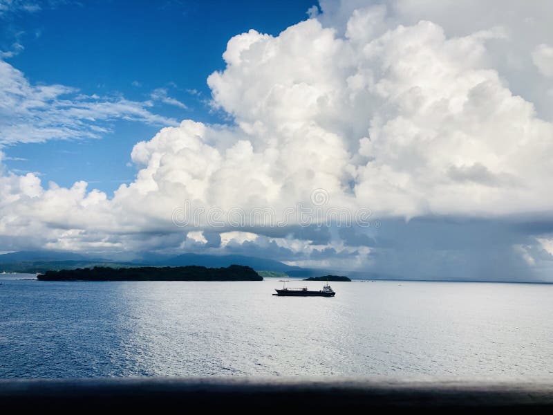 Subic Bay Sea stock image. Image of blue, reflection - 258100283