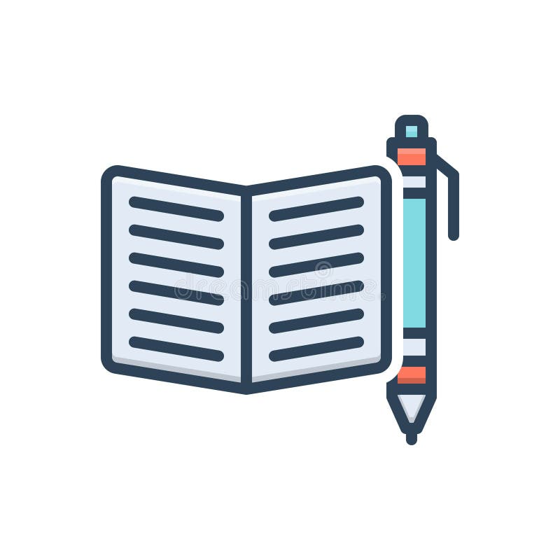 Color Illustration Icon for Subject, Context and Text Stock ...