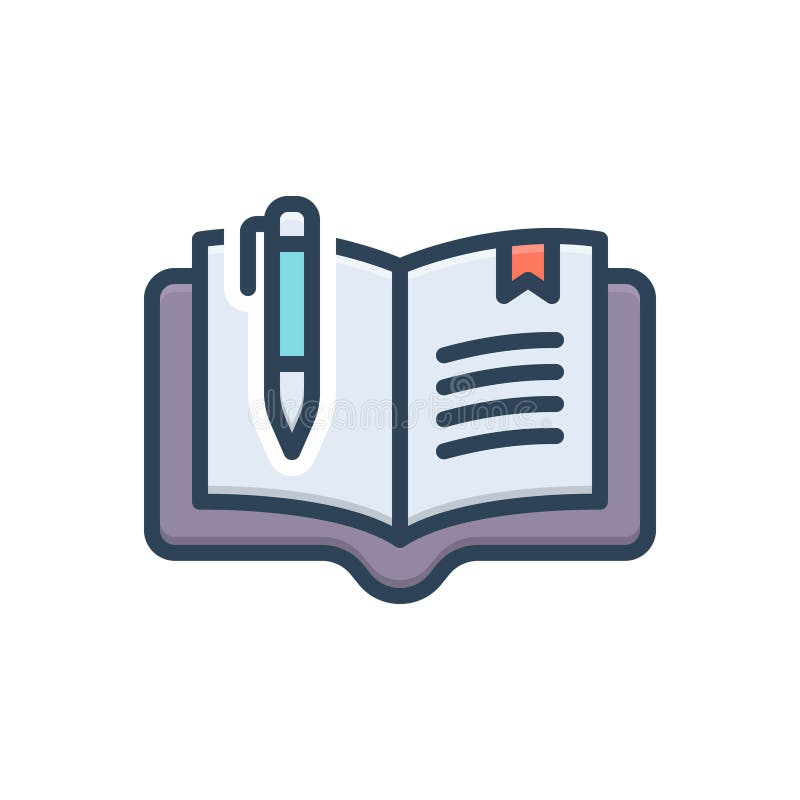 Color Illustration Icon for Subject, Theme and Notebook Stock Vector ...