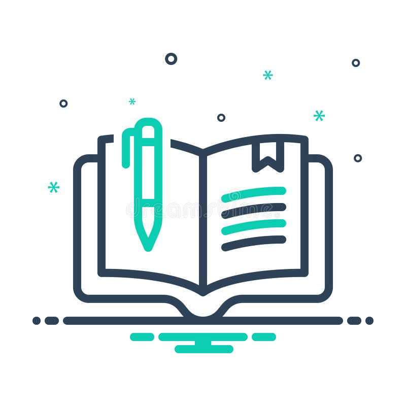 Mix Icon for Subject, Theme and Notebook Stock Illustration ...