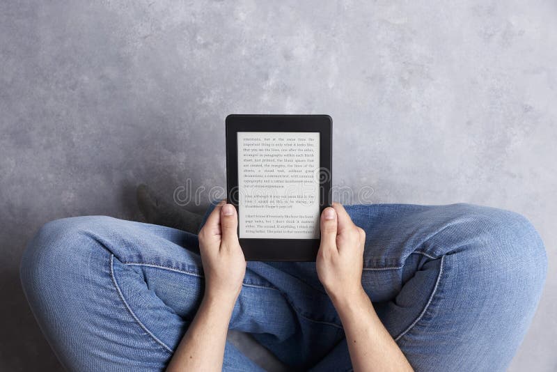 Subjective View of a Young Person Reading a Text on an Electronic ...