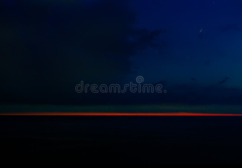 Suble sunset at sea stock photo. Image of dawn, sunlight - 94502750