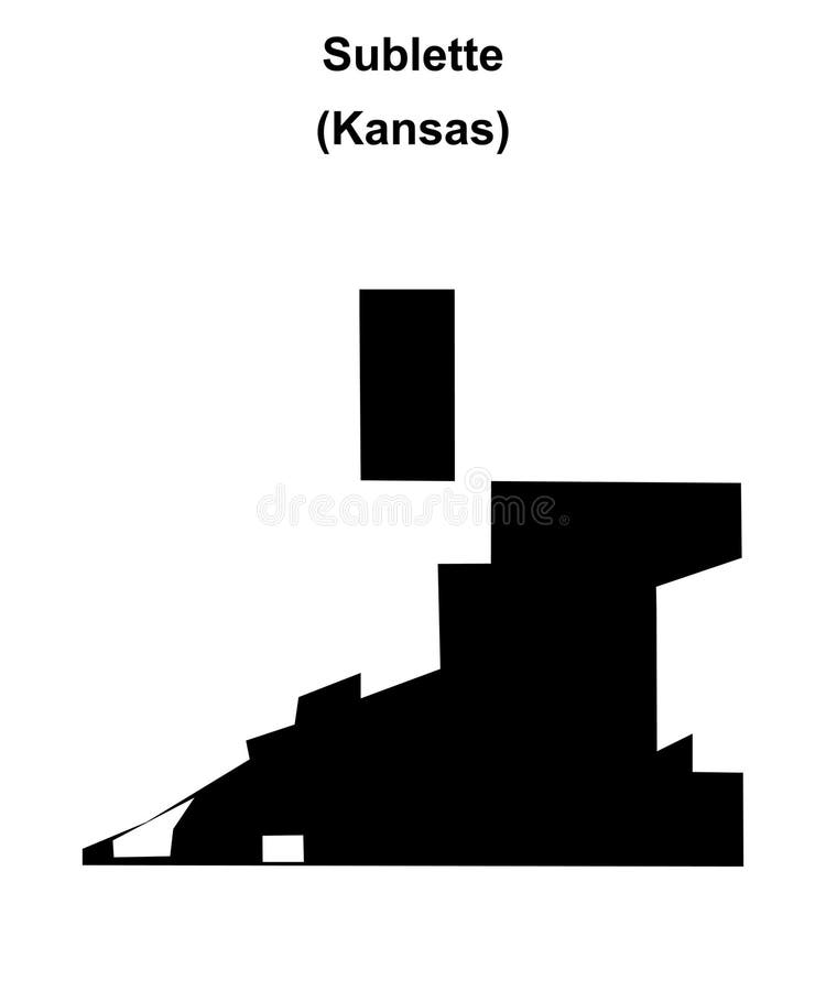 Sublette Outline Map Stock Illustrations – 12 Sublette Outline Map ...