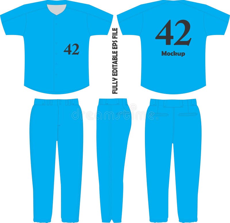 Sublimated Baseball Jersey Mock Ups Templates Stock Vector ...