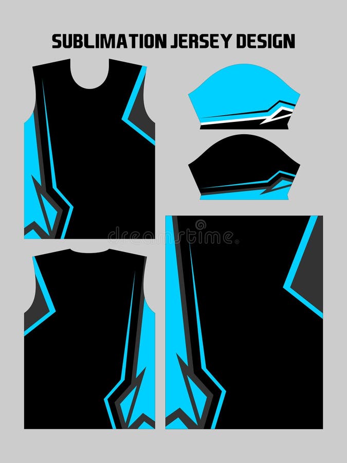 Sublimation Jersey Design for Sportswear with Stripe Patterns Stock ...