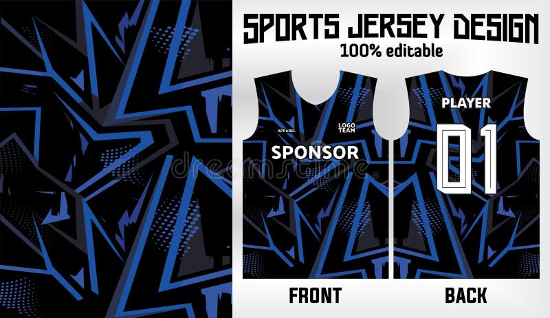 Sublimation Jersey Pattern Background Template Stock Vector ...