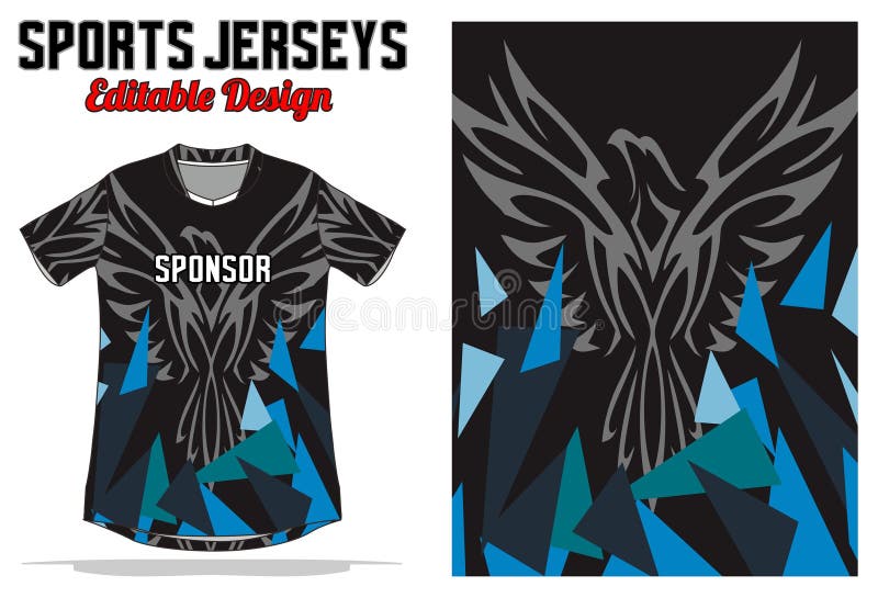 Sublimation Jersey Pattern Background Template Stock Vector ...