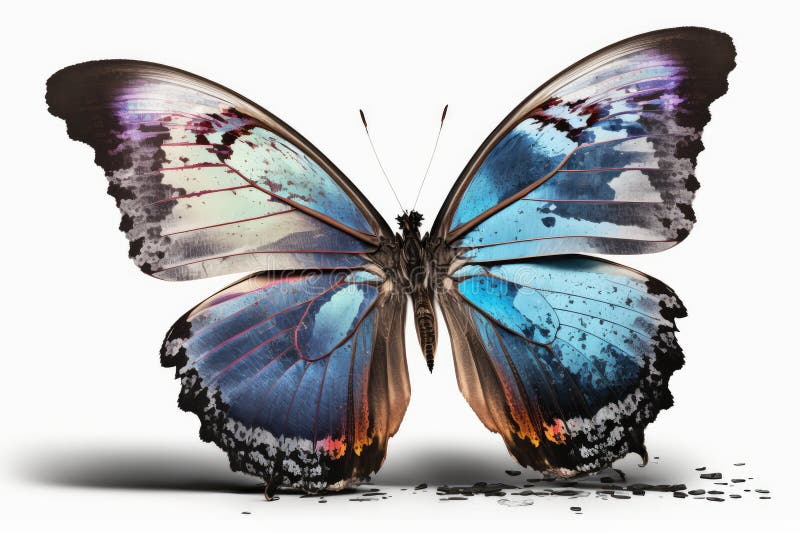 Butterfly Wings Sublimation PNG. Isolated on White Background. Stock ...