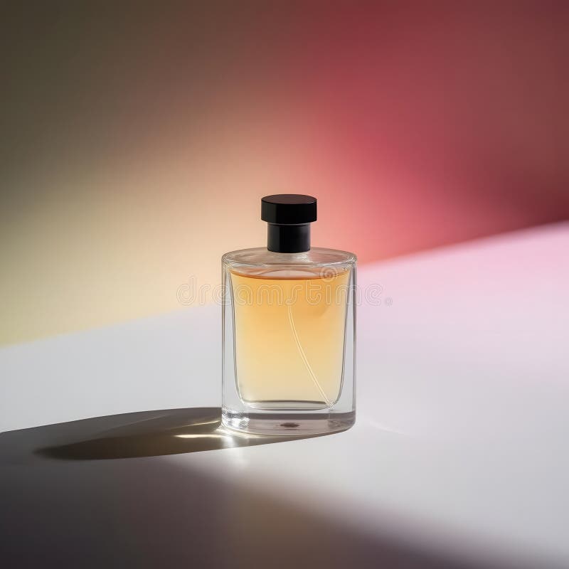 Sublime Elegance a Perfume Bottle on Gradient Artwork Stock ...