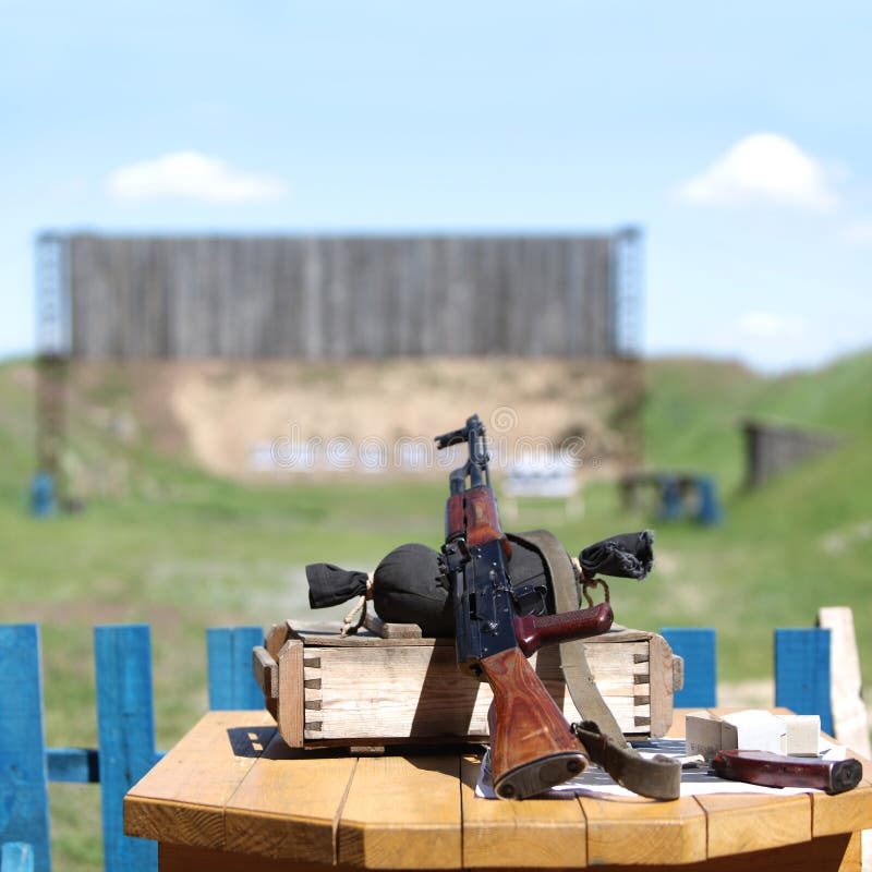 Submachine gun stock image. Image of hobby, kalashnikov - 18542715