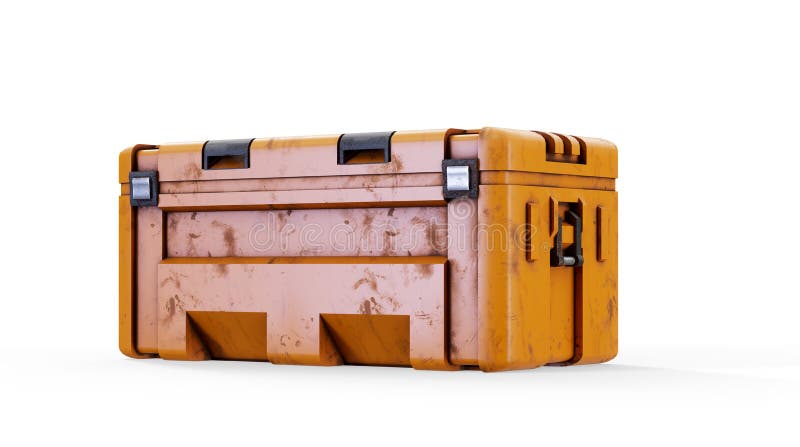 Submachine Gun Inside Cardboard Box, Delivery Concept. 3D Rendering ...