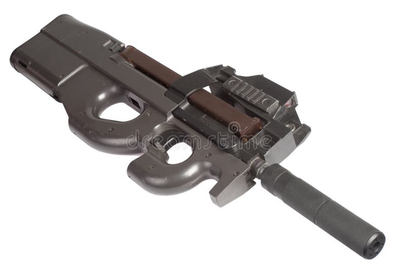 Submachine Gun P90 - Personal Defense Weapon Stock Image - Image of ...