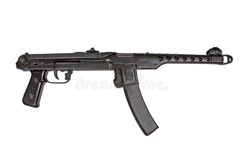 Russian PPS 1943 Machine Gun Stock Photo - Image of ammo, m1943: 24625078