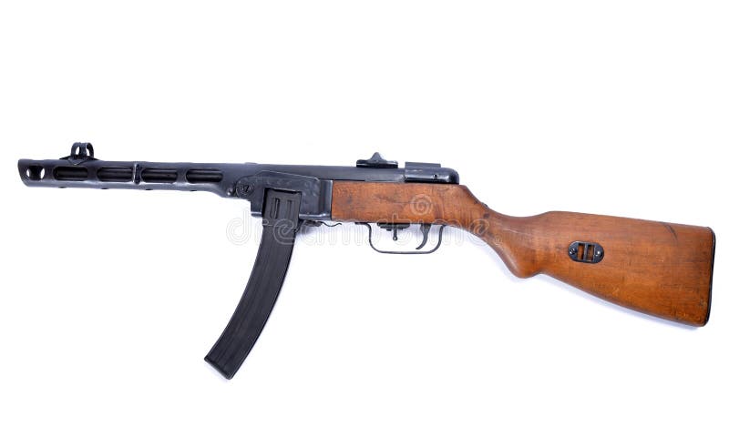 Submachine gun ppsh 41 stock image. Image of ancient - 38641803