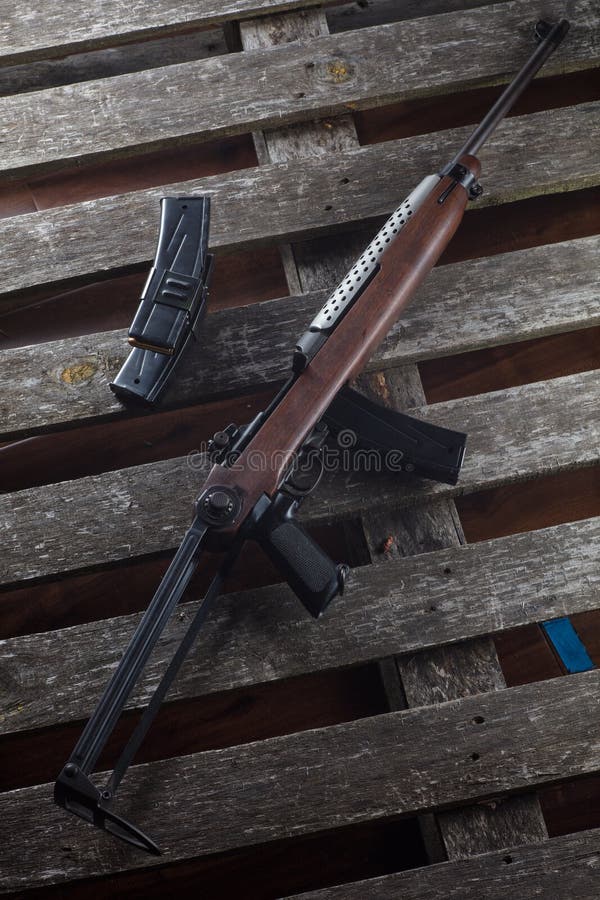 Submachine guns stock photo. Image of bullet, violence - 183599188