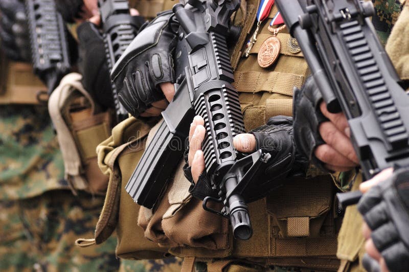 Submachine editorial stock image. Image of metal, warlike - 45066544