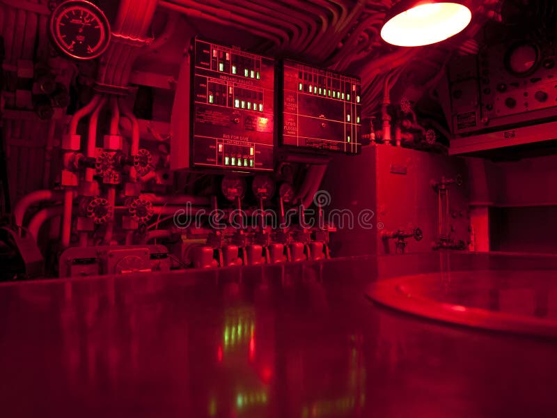 Submarine Command Center stock photo. Image of control - 17382438