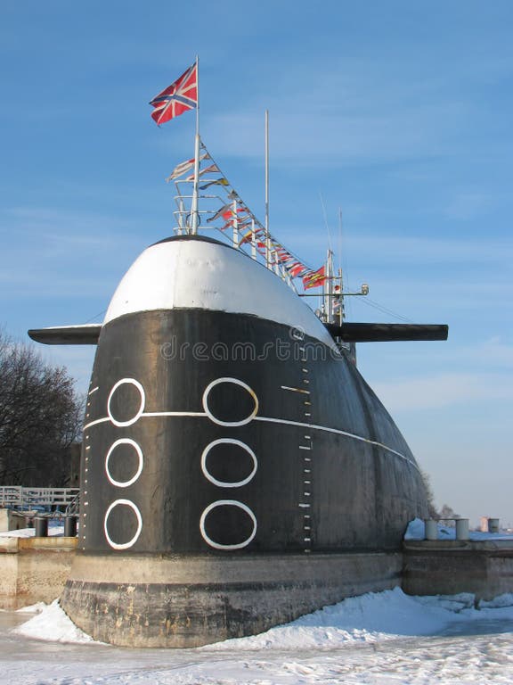 Submarine in dock stock photo. Image of cargo, deep, port - 13572360