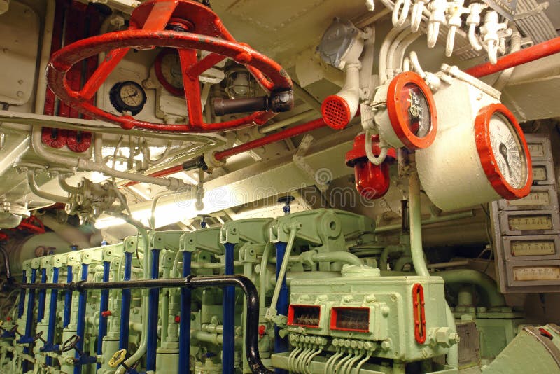 Submarine Engine editorial photography. Image of controls - 13163827