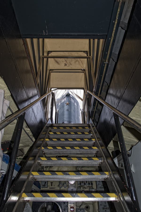 Submarine Exit Ladder To Exterior Tower Stock Photo - Image of pressure ...