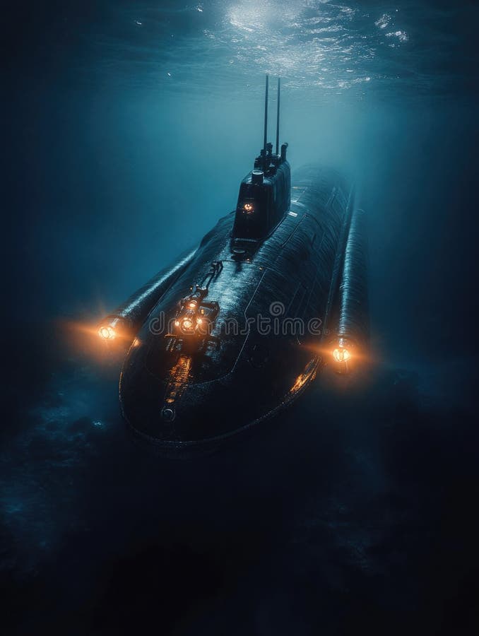 Submarine Exploration Underwater Stock Image - Image of advanced ...
