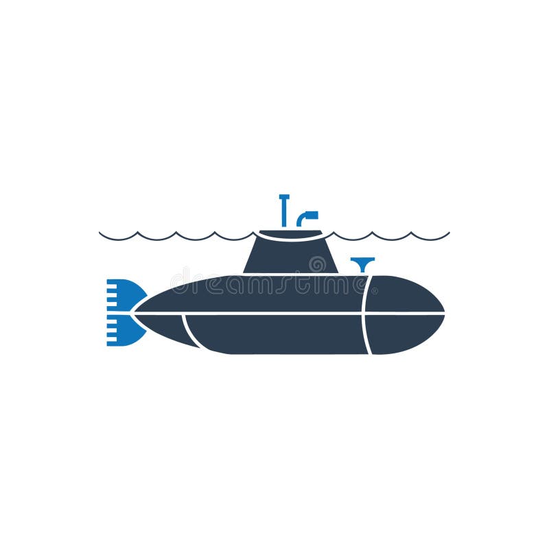 Submarine Icon stock illustration. Illustration of ocean - 373775316