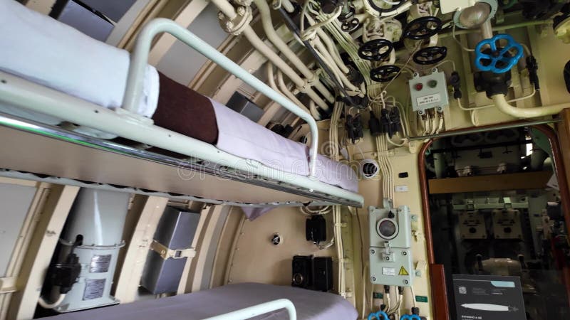 Engine Room Inside a Submarine Stock Video - Video of diving, history ...