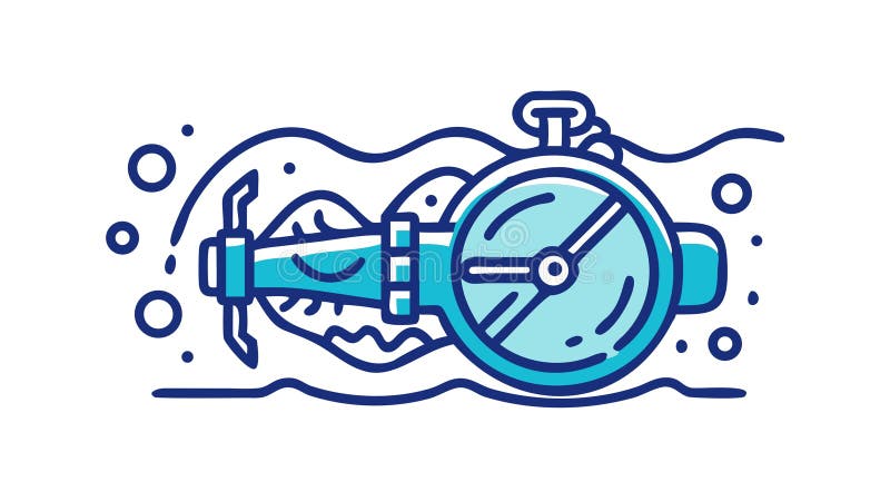 Submarine Periscope Watch, Underwater Observation, Vector Design ...