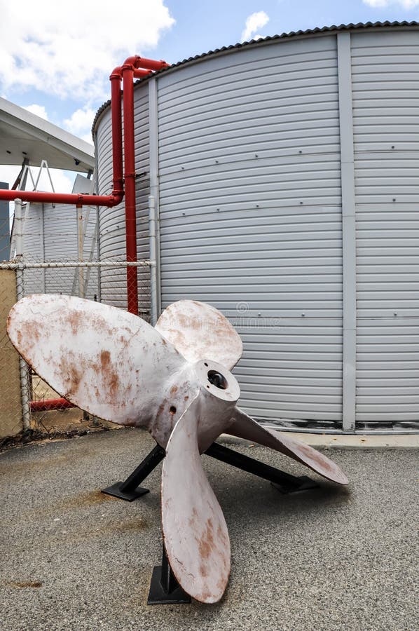 Submarine Propeller stock image. Image of propeller, submerge - 13835411