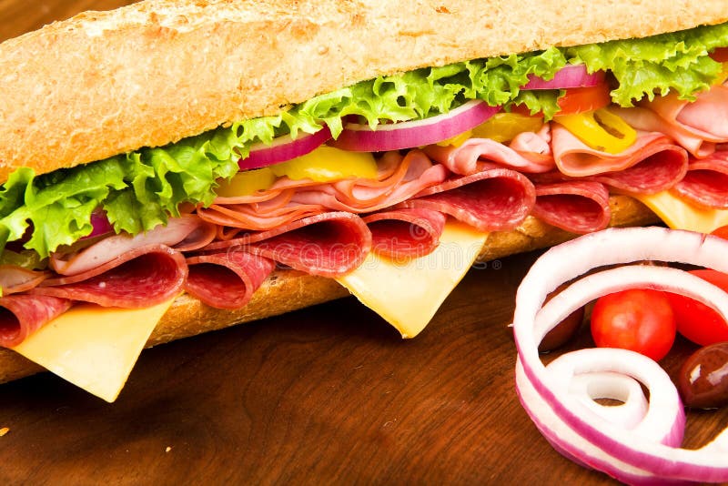 Submarine Sandwich stock image. Image of lettuce, olive - 11618115