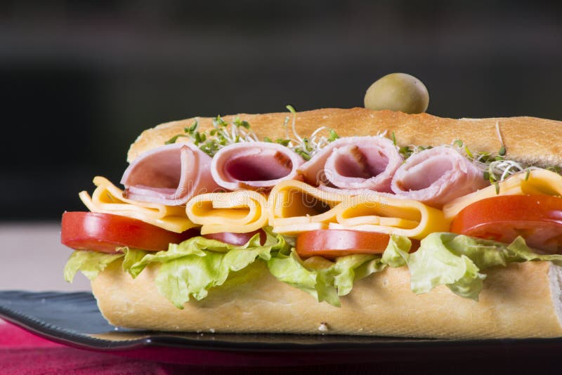 Submarine Sandwich stock photo. Image of ready, dinner - 48376652